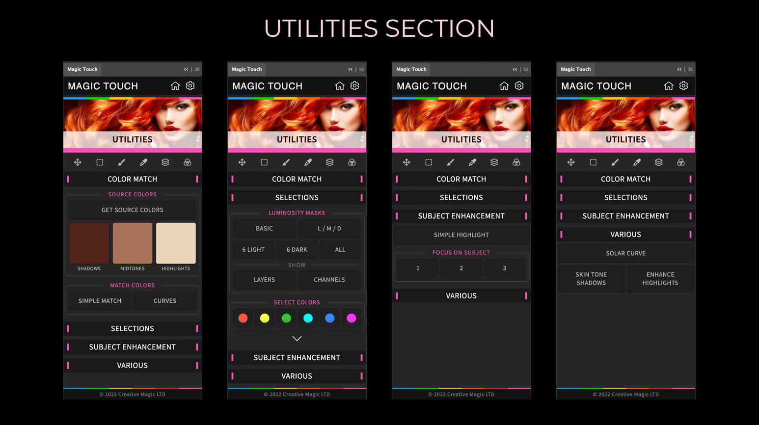 CreativeMagicPanel - Retouching Panel for Photoshop.