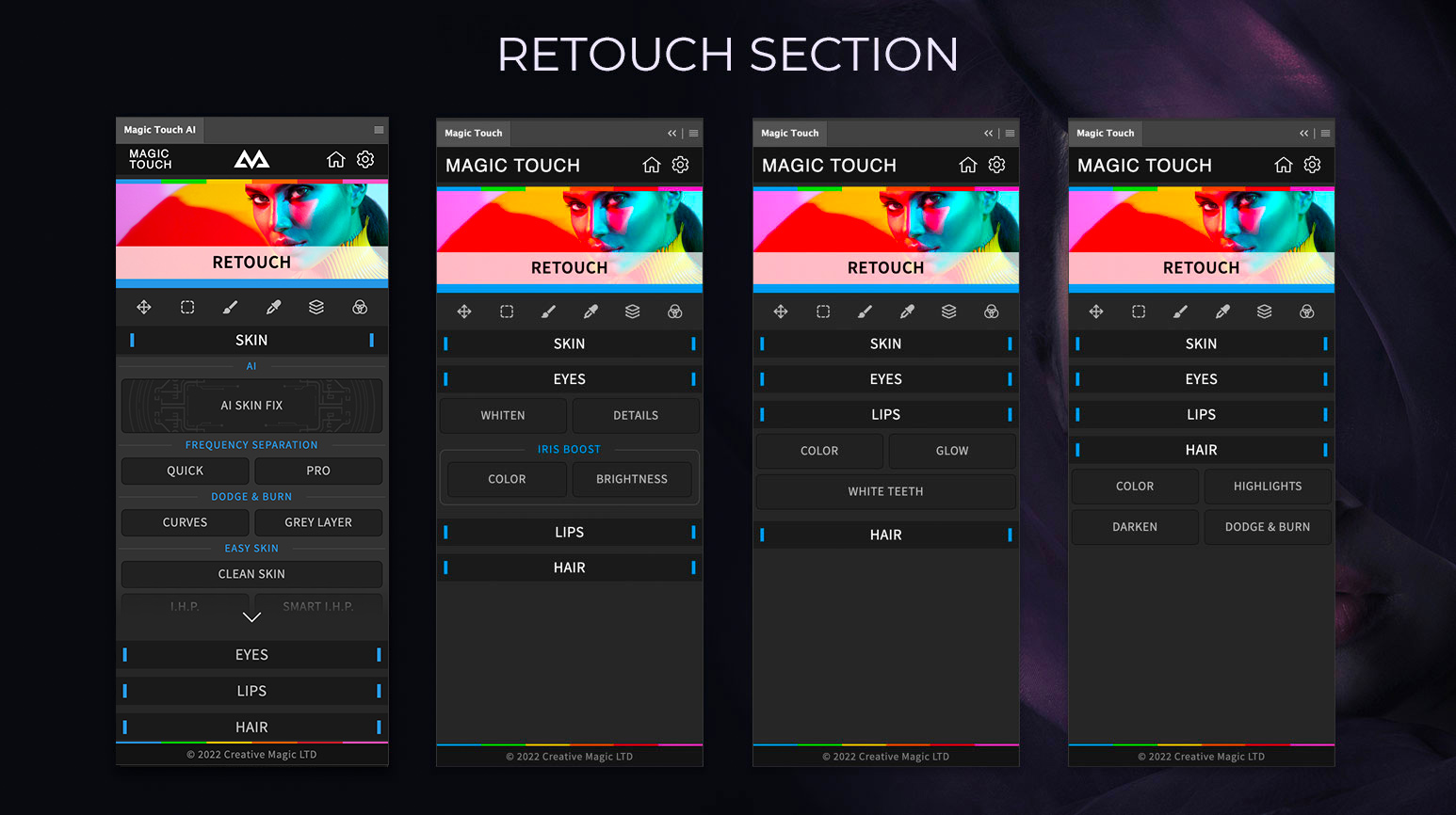 CreativeMagicPanel - Retouching Panel for Photoshop.