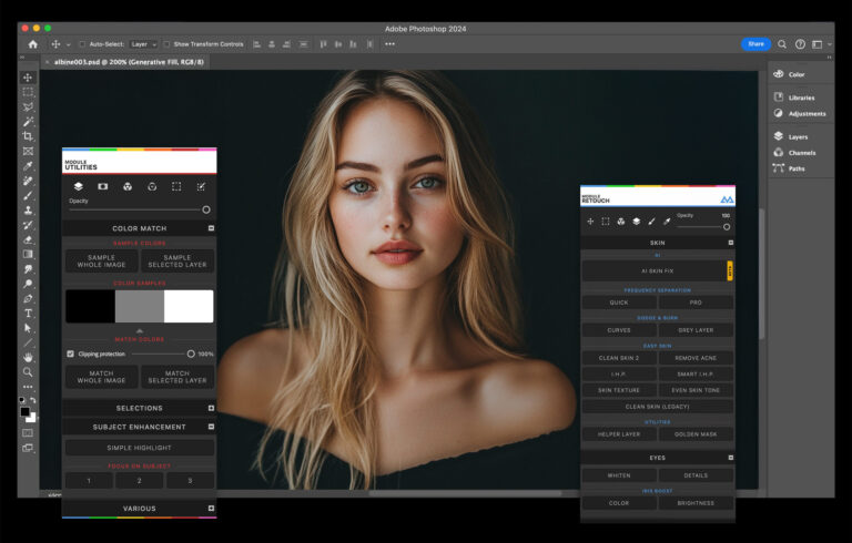 CreativeMagicPanel - Retouching Panel for Photoshop.